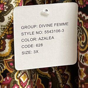 Ginger by Stella + Ginger | Tops | Stella Ginger Top Womens 3x Dark ...